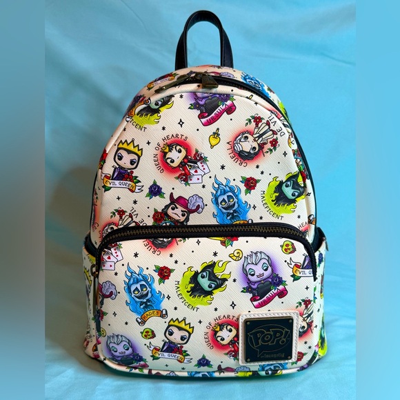 Loungefly | Bags | Loungefly X Funko X Disney Villains All Over Print ...